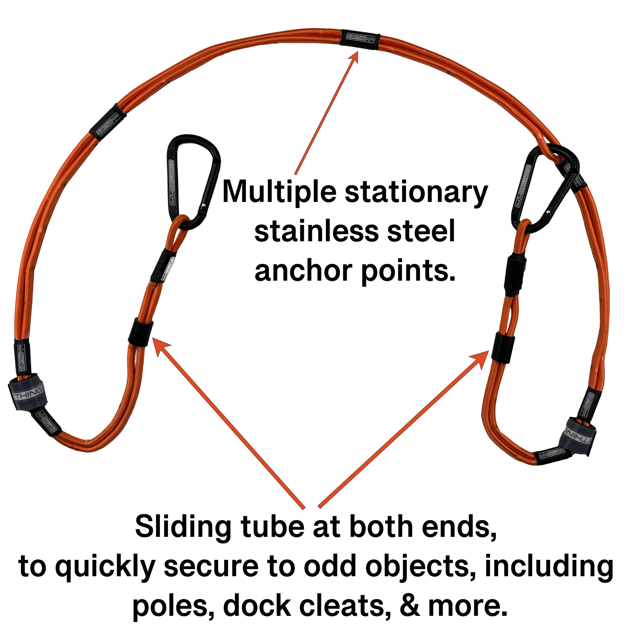 Everything Rope Multi Use Bungee Cord, These 5' Adjustable Bungee Cord